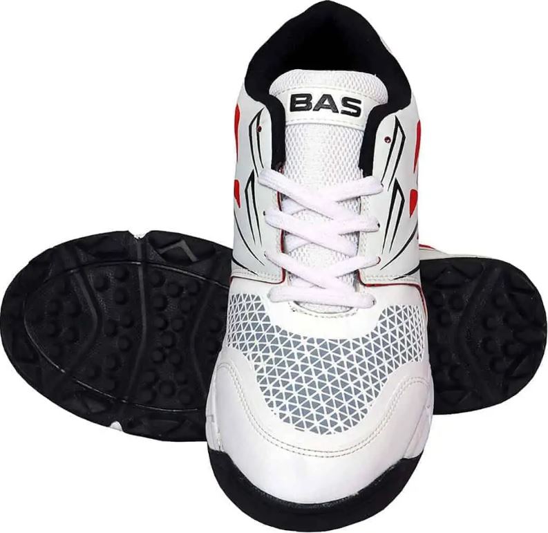 BAS CRICKET SHOE MODEL 005 - WHITE/RED – Club Medical